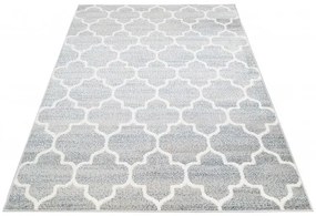 Kusový koberec MIA 4496B světle šedý krémový Rozměr: 120x170 cm