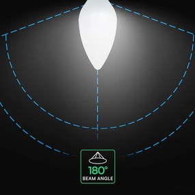 LED Solution LED žárovka svíčka 4,5W E14 Barva světla: Denní bílá 21425816