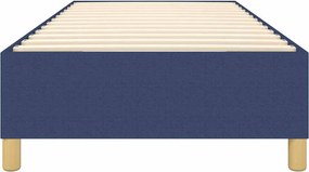 Rám postele s boxspringem modrá 100x200 cm textil 3120943