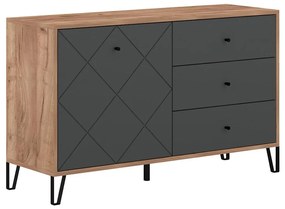 Komoda SULA dub craft/černá 5904804533601