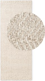 ELLE Decoration, Běhoun Majoli 106238 White z kolekce Elle, 80x200, bílá, chodba / předsíň
