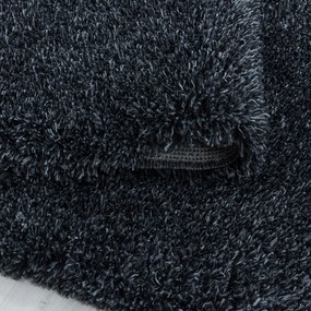 Ayyildiz, Kusový koberec Fluffy Shaggy 3500 anthrazit, 80x150, šedá, ložnice