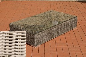 Lounge stolek Ariano 100 x 50 – perleťově bílá