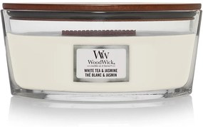 WoodWick – svíčka White Tea & Jasmine (Bílý čaj a jasmín), 453 g