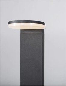 NV 9131202 Venkovní nástěnné svítidlo POSEN antracitový hliník a akrylový difuzor LED 10W 3000K 200-240V 113st. IP65 - NOVA LUCE