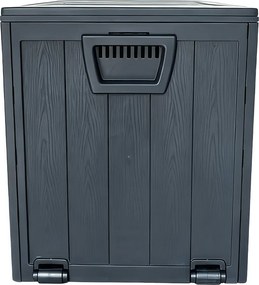 Plastový zahradní úložný box VEREDO - šedý