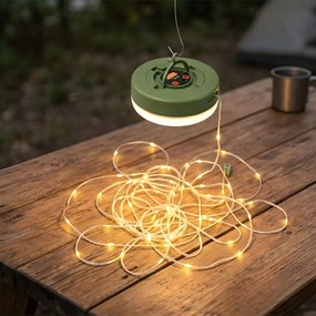 Solární LED světelný řetěz Corda, 9000k + 3000k, 8m