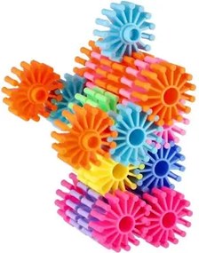 TEDDIES Stavebnice ozubená kola / 60 ks / plast / 25 x 22 x 5 cm / od