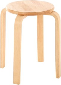 Stolička z kaučukového dřeva v přírodní barvě Heva – Premier Housewares