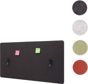 Akustický panel na stůl HWC-G75 - dvoustěnná látka/textil - 60x120 - hnědo-šedá