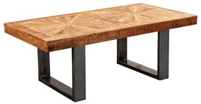 Bruxxi Konferenční stolek Timo, 105 cm, masivní dřevo