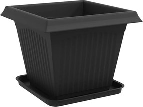 Květináče 6 ks Černá Plast 3403302
