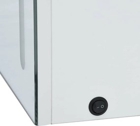 LED koupelnová skříňka se zrcadlem 50 x 13 x 70 cm 285116