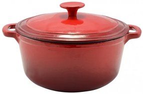 Litinový hrnec se smaltovaným povrchem 4L 24cm Red 50984