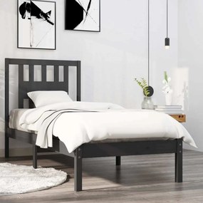 vidaXL Rám postele masivní dřevo 90 x 190 cm Single [3104031] Barva: Bílá
