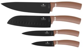 BERLINGERHAUS Sada nožů s nepřilnavým povrchem 4 ks Rosegold Metallic Line BH-2889
