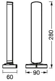 Ledvance - SADA 2x LED RGBW Stmívatelná stolní lampa MOOD LIGHT LED/4W/230V + DO
