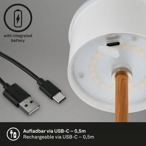 Brilo - LED St nab dotyk stolní lampa KIKI LED/2,6W/5V IP44 2600 mAh černá