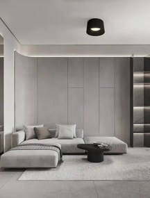 LED černé designové stropní svítidlo Atil