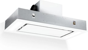 Klarstein Remy, digestoř, 90 cm, stropní, 630 m³/h, dálkové ovládání, bílá