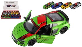 Auto Kinsmart 2020 Audi R8 Coupé 1:36 kov/plast 12,5cm 4 barvy na zpětné natažení
