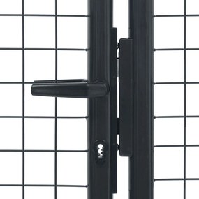 Pletivá zahradní branka pozinkovaná ocel 400 x 100 cm šedá 145777