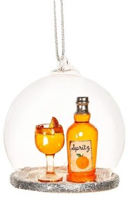 Skleněná ručně vyrobená vánoční ozdoba ø 8 cm Christmas Spritz – Sass & Belle