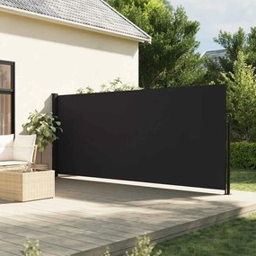 vidaXL Zatahovací boční markýza 180 x 500 cm [4004446] Barva: Černá