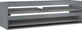 Mexen Box-A, závěsná skříňka 160 cm, 2 zásuvky, grafitová matná, 91AX0-1600-470-2-66