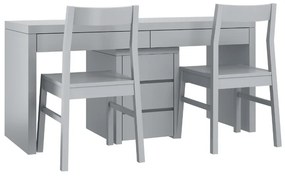 BAMI Psací stůl se šuplíky o šířce 160 cm SIMONE šedý