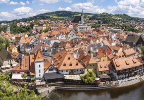 Fototapeta - Výhled na město (245x170 cm)