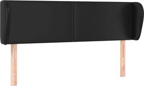 Čelo postele typu ušák šedá 147x23x78/88 cm umělá kůže 3116958