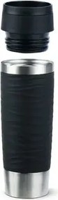 Emsa Travel Mug Waves Grande 0.5l černá / Termohrnek / nerezová ocel