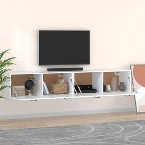 Nástěnné skříňky 2 ks bílé 100 x 36,5 x 35 cm kompozitní dřevo 3115668