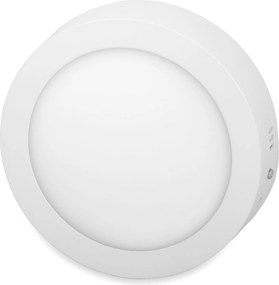 LED Solution Bílý přisazený LED panel kulatý 170mm 12W Economy Barva světla: Studená bílá 7875