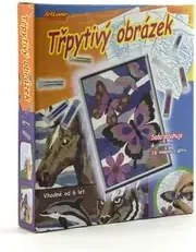 SMT CREATOYS Třpytivý obrázek / 4 ks / od 6 let / 22x26x4 cm