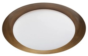 Linea Light 8272 Crew_1, stropní svítidlo s bronzovým límcem, 12W LED 3000K, prům. 30cm