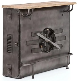 furniture-nabytek.cz - Masivní barový stůl Fotoaparát z kovu a manga, lakovaný, vícebarevný – 125×55×110 cm