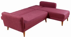 Atelier del Sofa rozkládací rohová pohovka AQUA růžová pravý roh 867UNQ1406