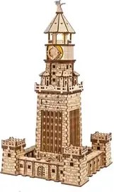 Ugears 3D dřevěné mechanické puzzle Alexandrijský maják