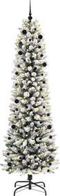 Umělý vánoční stromeček Bílá 240 cm PVC, kov a plast 3396130