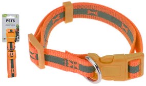 Obojek pro psy, reflexní oranžový 35-60 cm