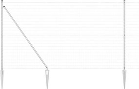 Venkovní euro plot s hroty 10 x 1,6 m Pozinkovaná ocel Stříbrná 3350731