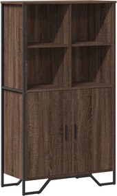 Highboard hnědý dub 79,5 x 35,5 x 137,5 cm kompozitní dřevo 3295311