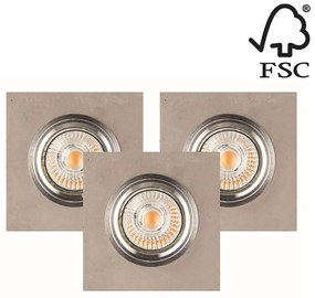 Spot-Light Spot-Light 2515336 - SADA 3x LED Podhledové svítidlo VITAR 1xGU10/5W/230V beton SP0747
