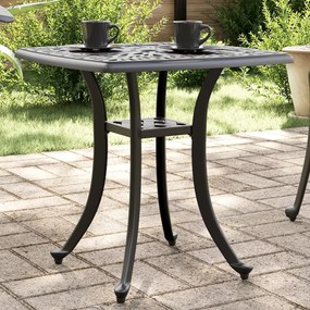 vidaXL Zahradní stolek 53 x 53 x 53 cm litý hliník [4002817] Barva: Černá