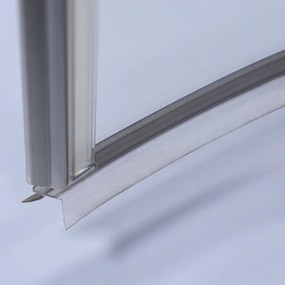 ROTH ELEGANT LINE GR2/1000 sprchový kout 1000x2000mm čtvrtkruhový, s dvoukřídlými otevíracími dveřmi, bezrámový, brillant/transparent, 131-1000000-00-02