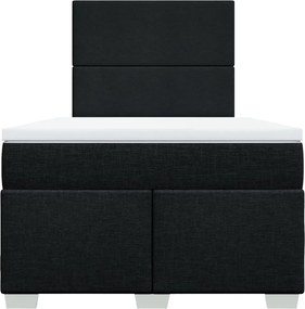 Box spring postel s matrací černá 120x190 cm textil 3290422