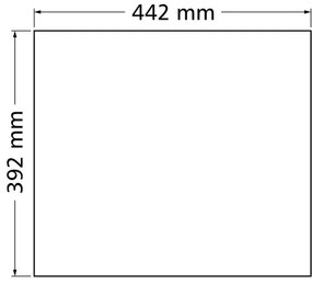 Sinks Frame 457 Granitový dřez bez odkapu, 45,7x40,6cm, granblack, ACRFR45740630