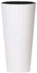 Prosperplast Květináč TUBUS SLIM + vklad bílý mat 40cm